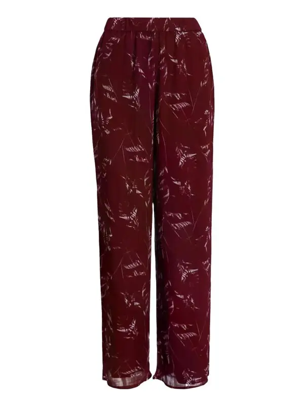 Armani Exchange Printed Trousers - Red