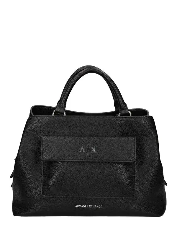 Armani Exchange Pocket-detail Tote - Black