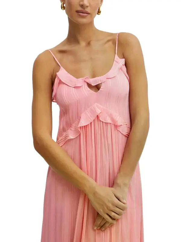 TWINSET Pleated Ruffled Dress - Pink