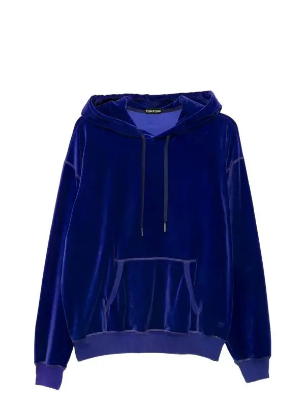 TOM FORD Velour Hoodie - Purple