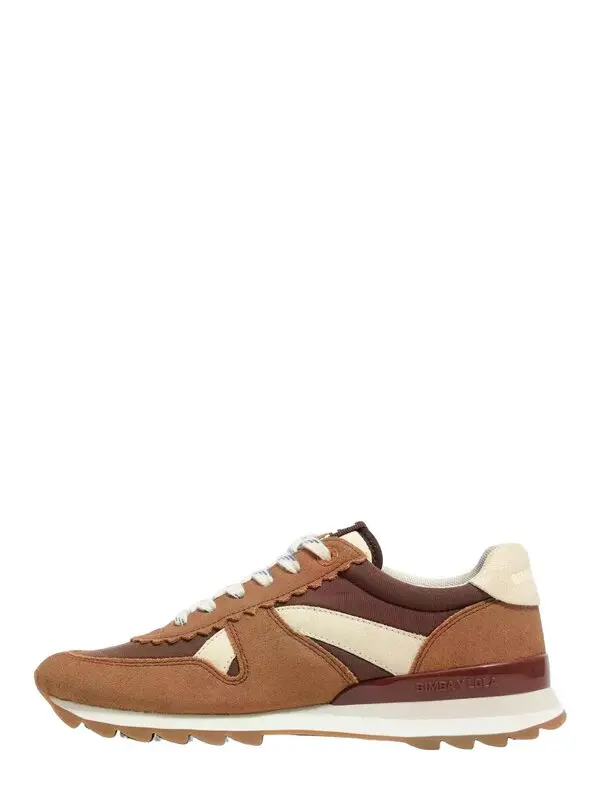 Bimba Y Lola Scalloped Panel Sneakers - Brown