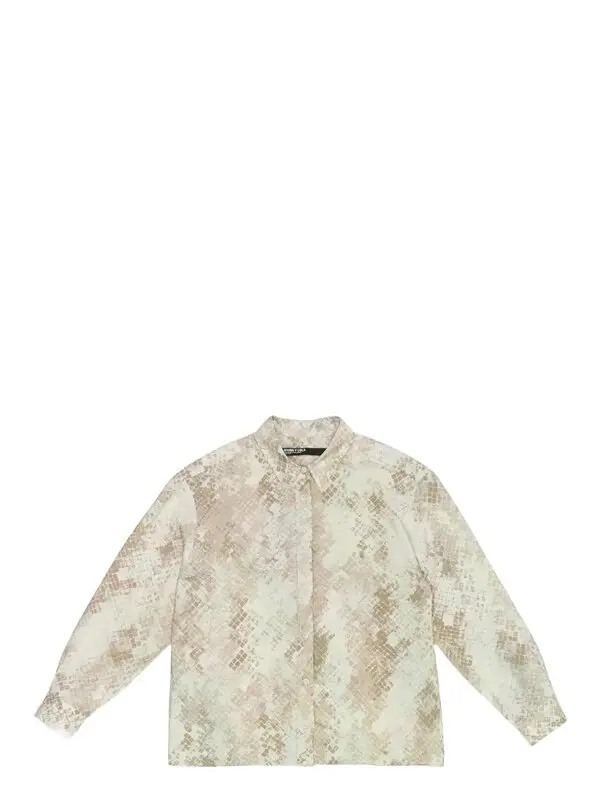 Bimba Y Lola Snake-print Button-down Shirt - Neutrals