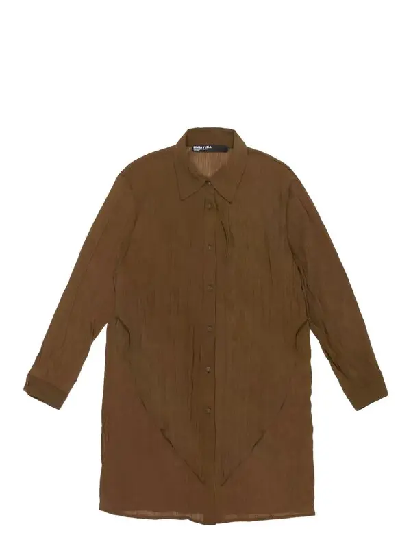 Bimba Y Lola Pleated Shirt - Brown