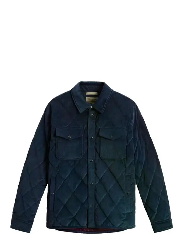 Woolrich Corduroy Quilted Shirt Jacket - Blue