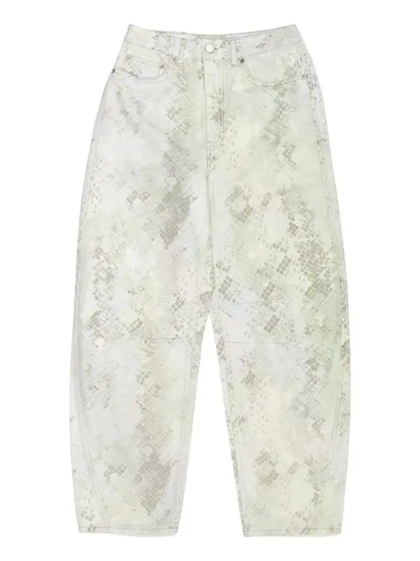 Bimba Y Lola Snake-print Jeans - Neutrals