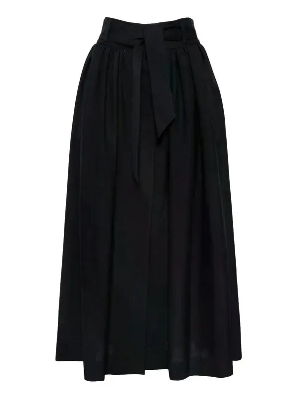 Martin Grant Wool Slit Skirt - Blue