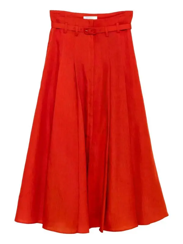 Gabriela Hearst Dugald Skirt - Red