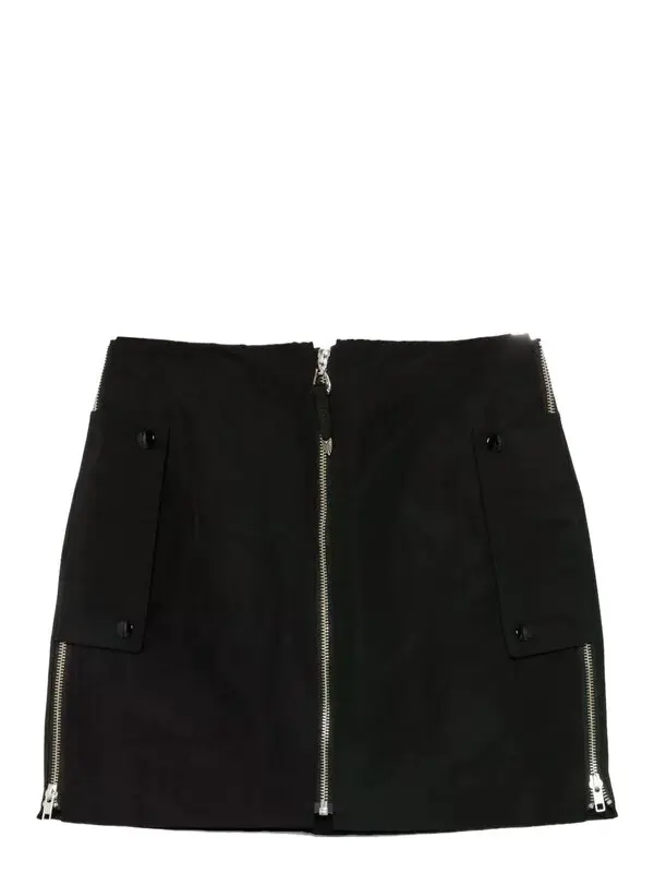Toga Zipped Mini Skirt - Black