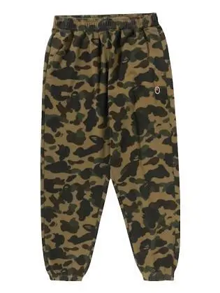 A BATHING APE 1st Camo One Point Relaxed Fit Sweat Pants - Green