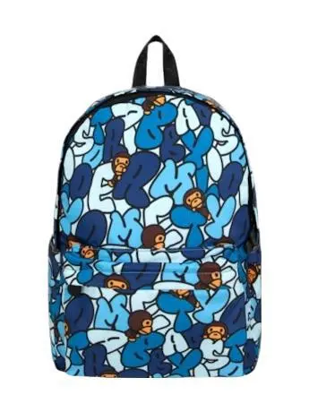 A BATHING APE Baby Milo Soft Medium Backpack - Blue