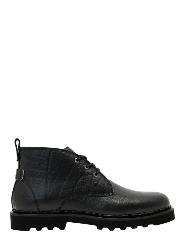 ALLSAINTS Skiff Boots - Black Grain