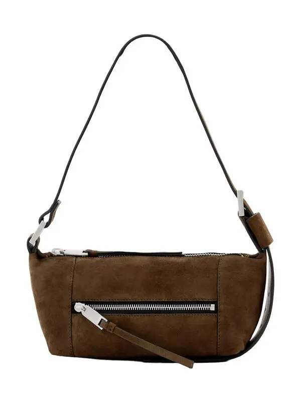 ALLSAINTS Vega Suede Mini Bag - Brown