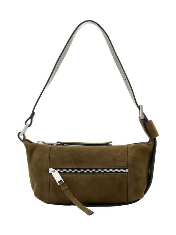 ALLSAINTS Vega Suede Mini Bag - Green
