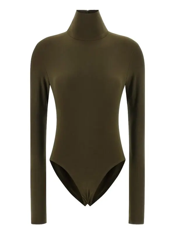 Norma Kamali Turtle' Bodysuit - Green