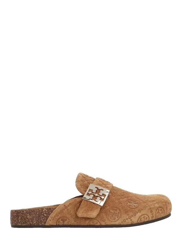 Tory Burch Mellow Suede Mules - Brown