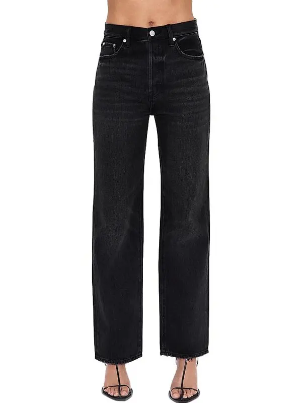 PISTOLA Cassie High Rise Straight Leg Jeans - Stormy