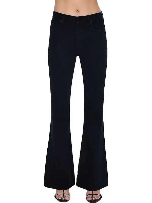 PISTOLA Kinsley Mid Rise Flare Leg Jeans - Noir