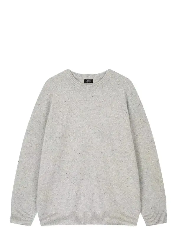 STUDIO TOMBOY Wool-blend Crew Neck Sweater - Grey
