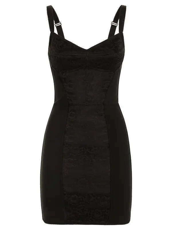Dolce & Gabbana Corset-style Mini Slip Dress - Black