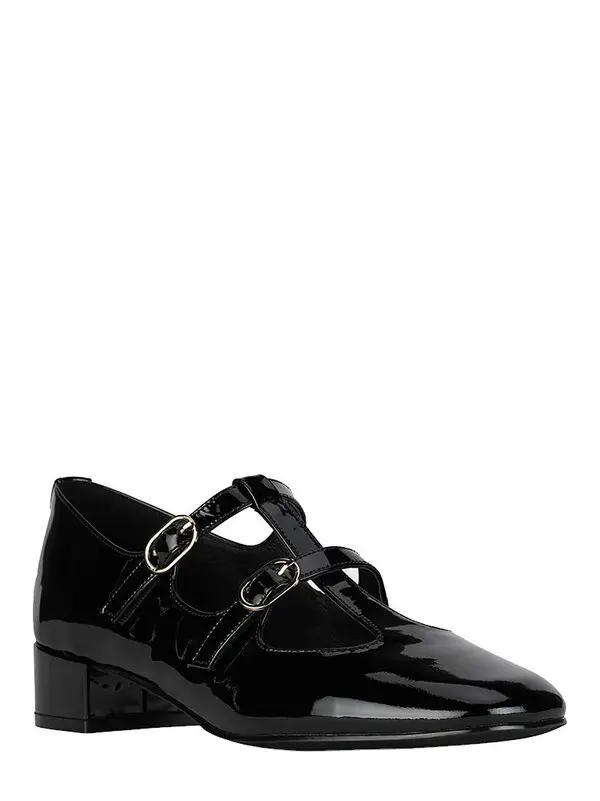Jeffrey Campbell Filmstar 2 Mary Jane Pumps - Black Patent