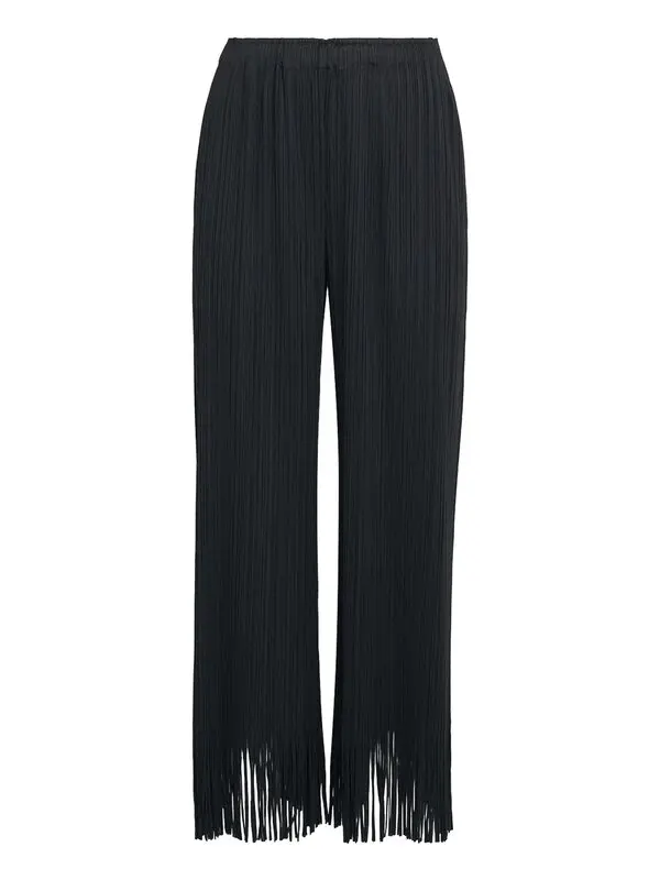 Issey Miyake Wave Wide-leg Trousers - Black
