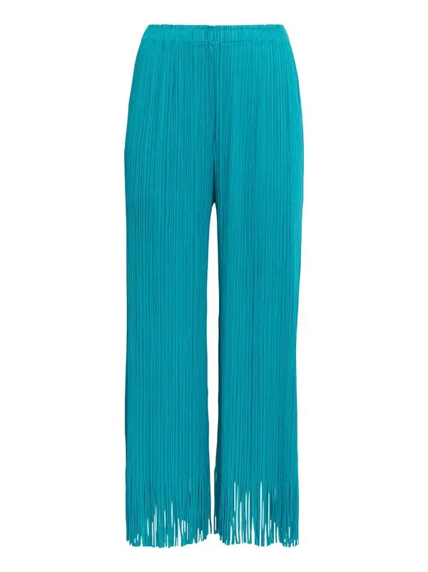 Issey Miyake Wave Wide-leg Trousers - Blue