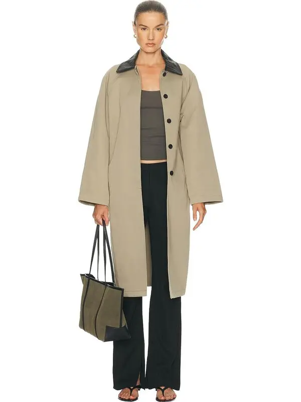 Staud Jackson Long Coat - Riverstone