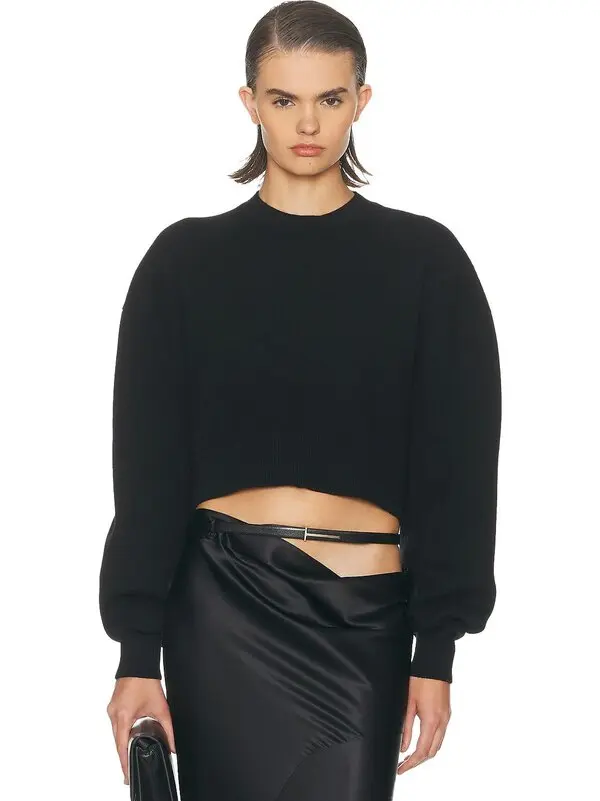 TOM FORD Sculptural Double Face Sweatshirt - Black