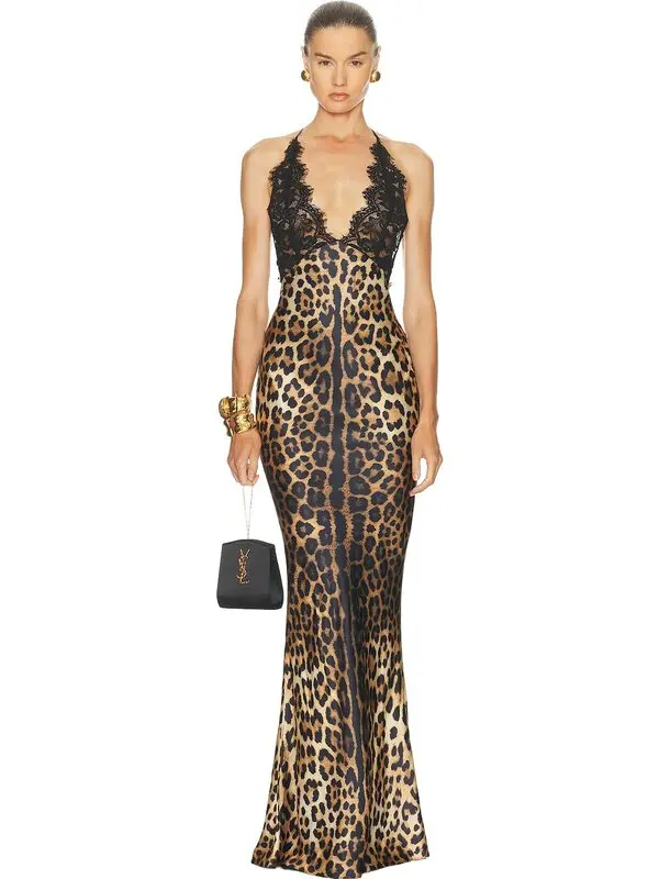 Retrofete Rainey Dress - Leopard Print