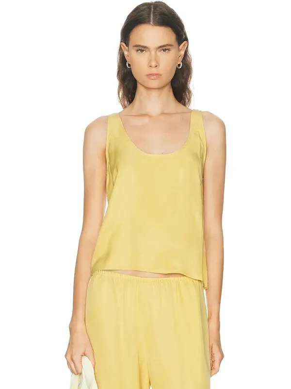 LESET Kim Scoop Neck Tank Top - Soliel