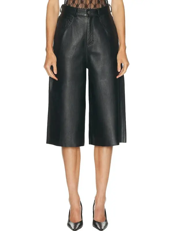 HAIKURE Belle Leather Short - Nero