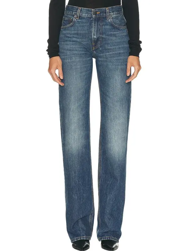HAIKURE Star Straight Leg Jeans - Authentic Dark Wash
