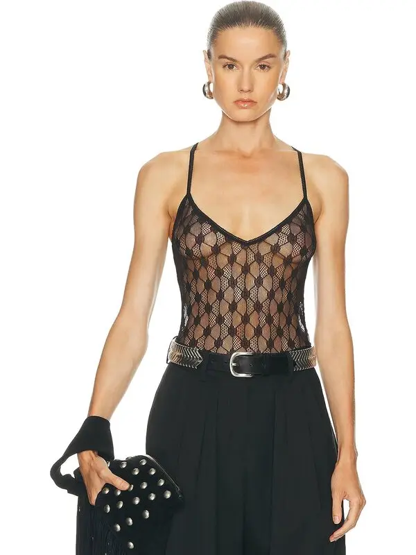 Isabel Marant Mildy Bodysuit - Black