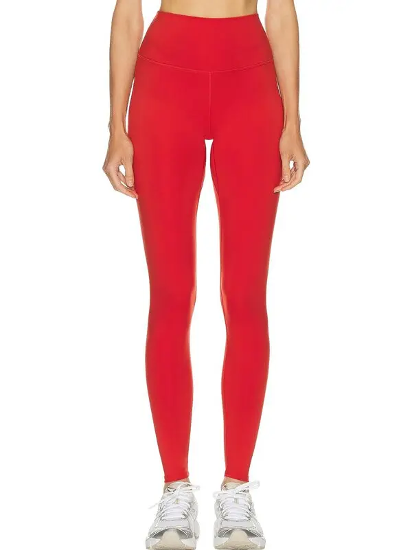 Varley Freesoft 28 High Rise Legging In Red - Lava Falls