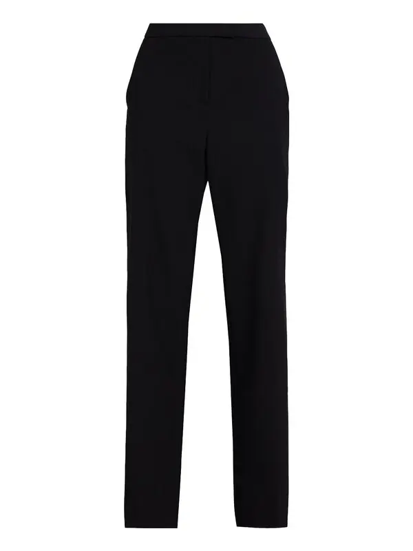 Zimmermann Wool-blend Straight-leg Trousers - Black