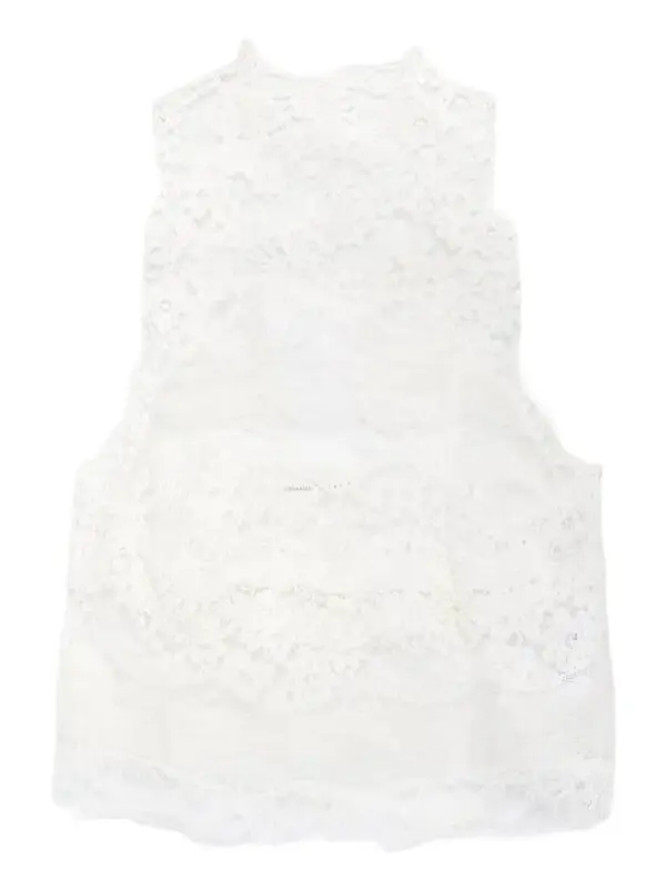 Ermanno Scervino Lace Sleeveless Top - White