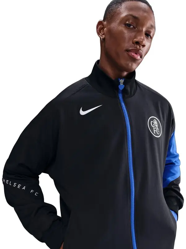 Nike Chelsea Fc Strike Third Dri-fit Total 90 Soccer Anthem Jacket - Black