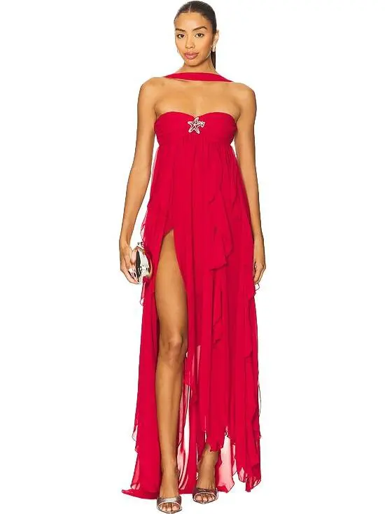 NANA JACQUELINE Mariah Dress - Red