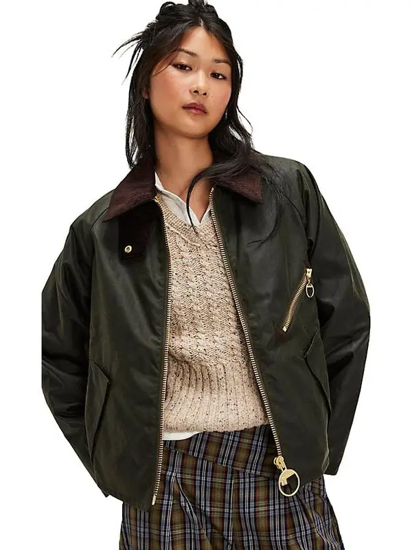 Barbour Arlene Wax Jacket - Fern