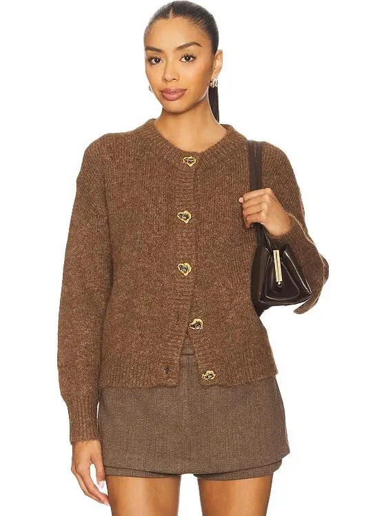 Line & Dot Morgan Cardigan - Brown