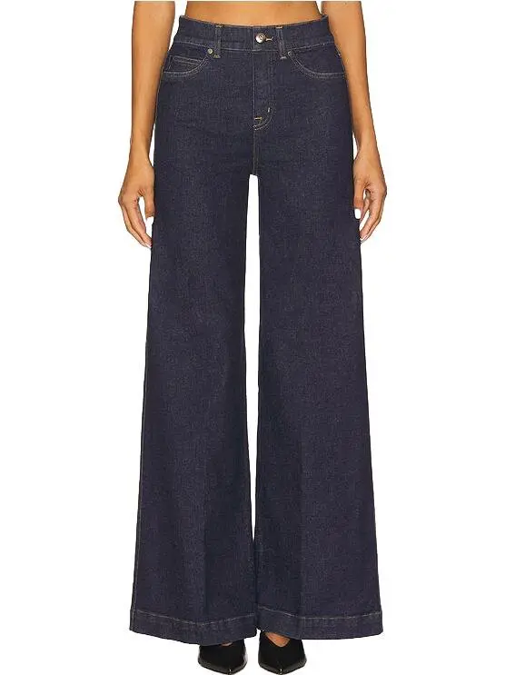 Spanx Pull-on Wide Leg Jean - Undone Indigo