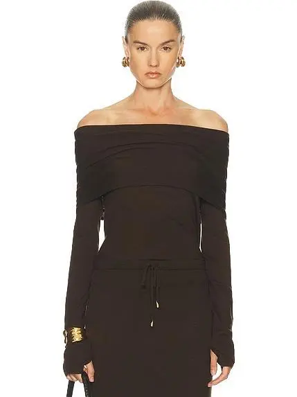 Cult Gaia Andre Top - Dark Java