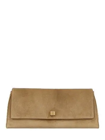 Khaite Audrey Clutch - Mud