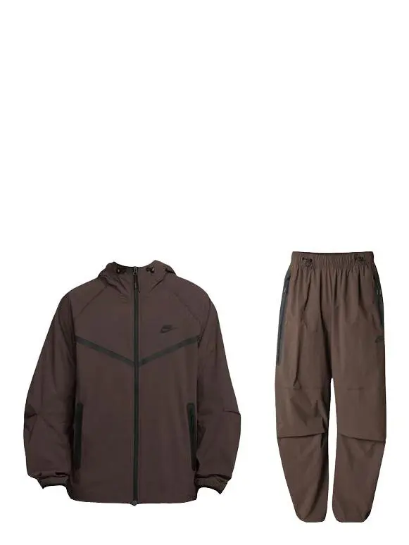 Nike Tech Woven Jacket And Pant Set - Baroque Brown