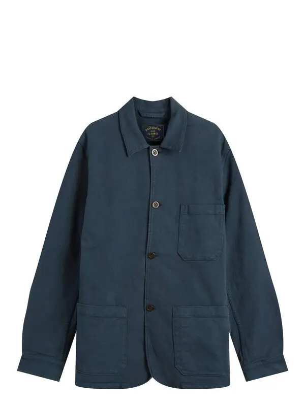 Portuguese Flannel Labura Chore Jacket - Navy