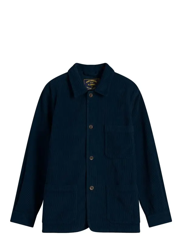 Portuguese Flannel Labura Corduroy Chore Jacket - Navy