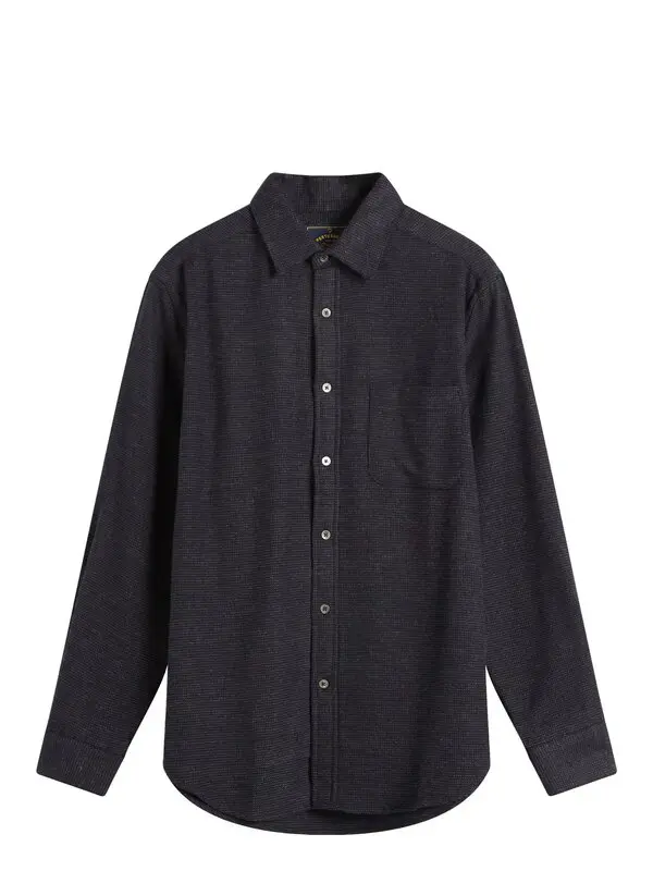 Portuguese Flannel Sounds Micro Check Shirt - Grey