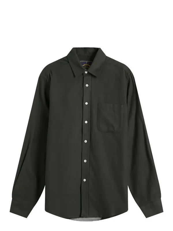 Portuguese Flannel Teca Flannel Shirt - Forest Green