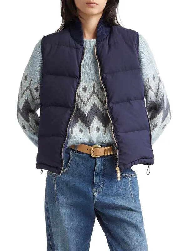 Eleventy Down Puffer Vest - 11 Blue