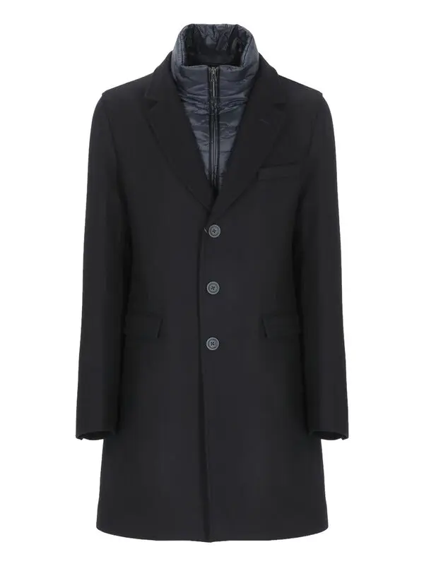 Herno Wool Coat - Blue